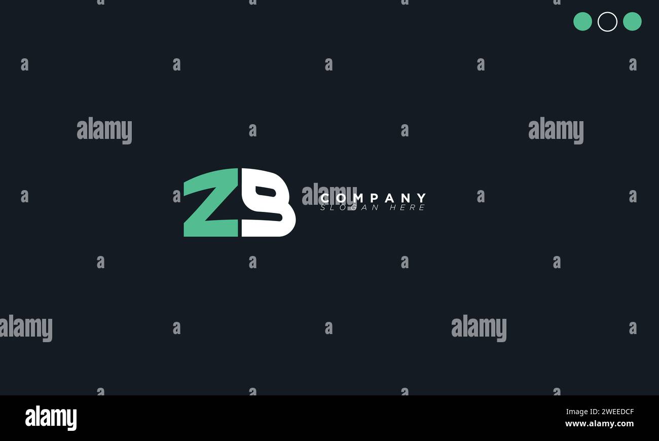 Zb initials logo Stock Vector Images - Alamy