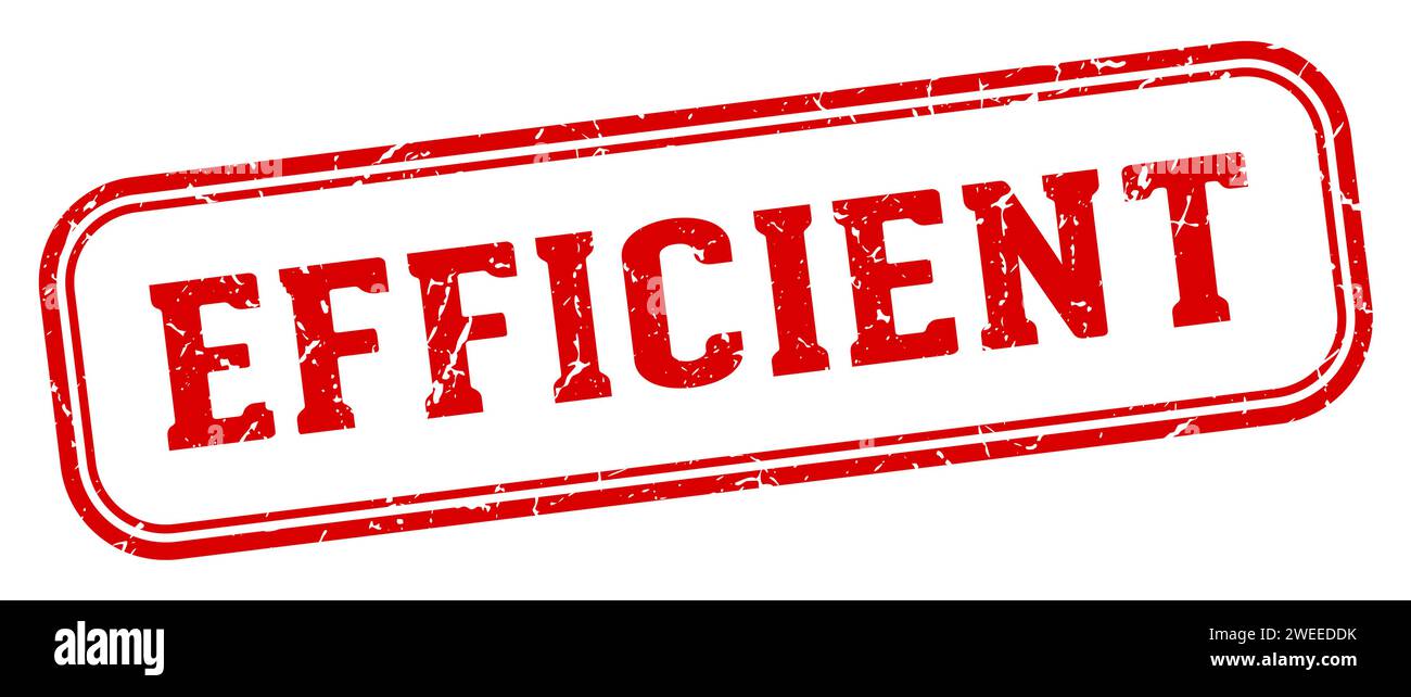 efficient stamp. efficient rectangular stamp isolated on white ...