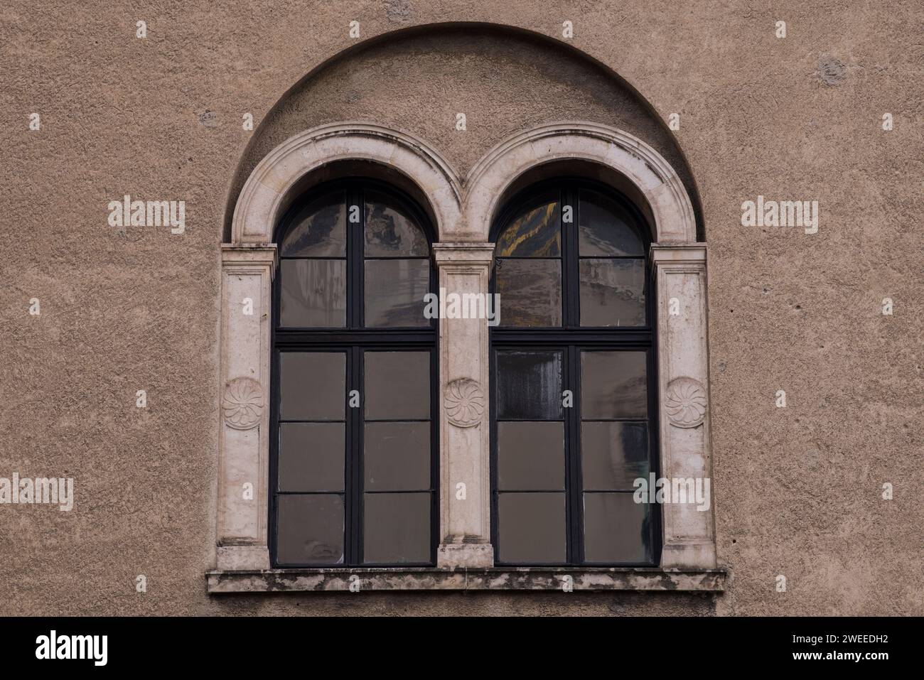 Munich, Germany - May 01, 2023: Antique window on famous Bavarian ...