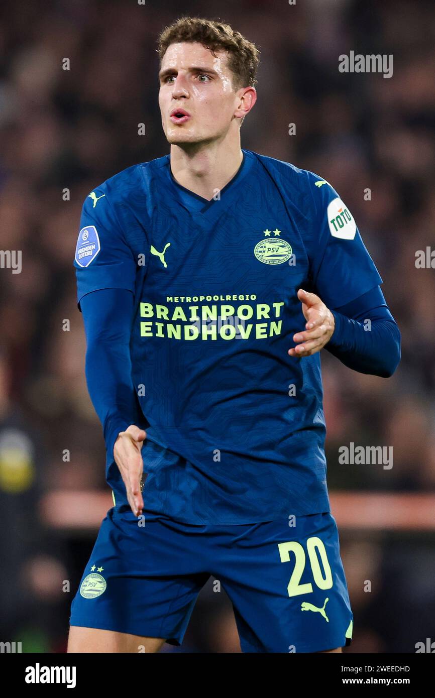 ROTTERDAM, NETHERLANDS - JANUARY 24: Guus Til (PSV) during the ...