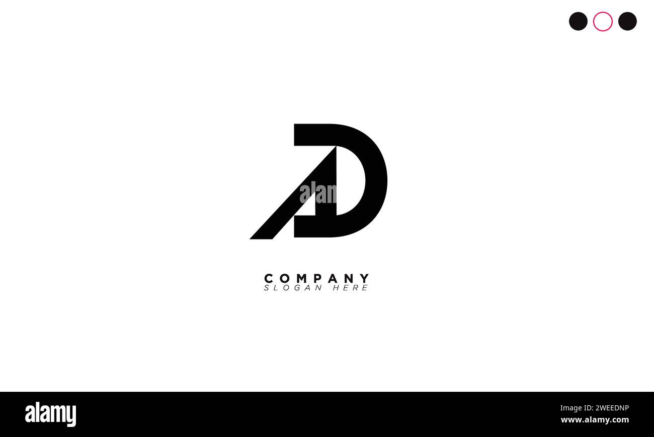 AD Alphabet letters Initials Monogram logo Stock Vector Image & Art - Alamy