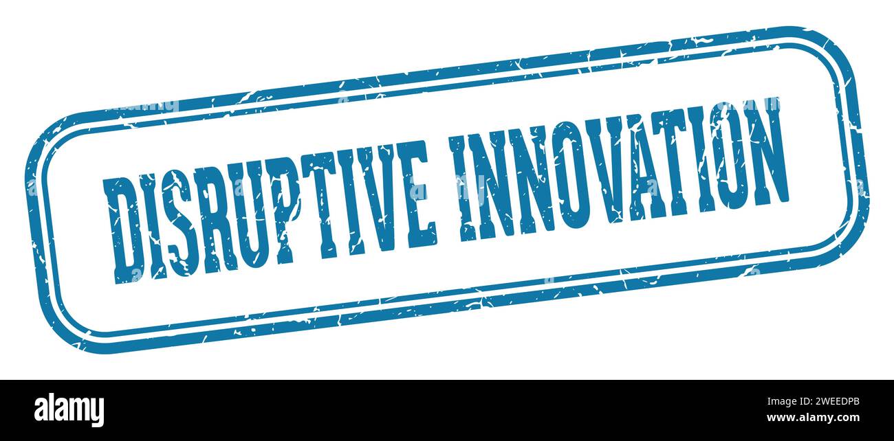 disruptive innovation stamp. disruptive innovation rectangular stamp ...