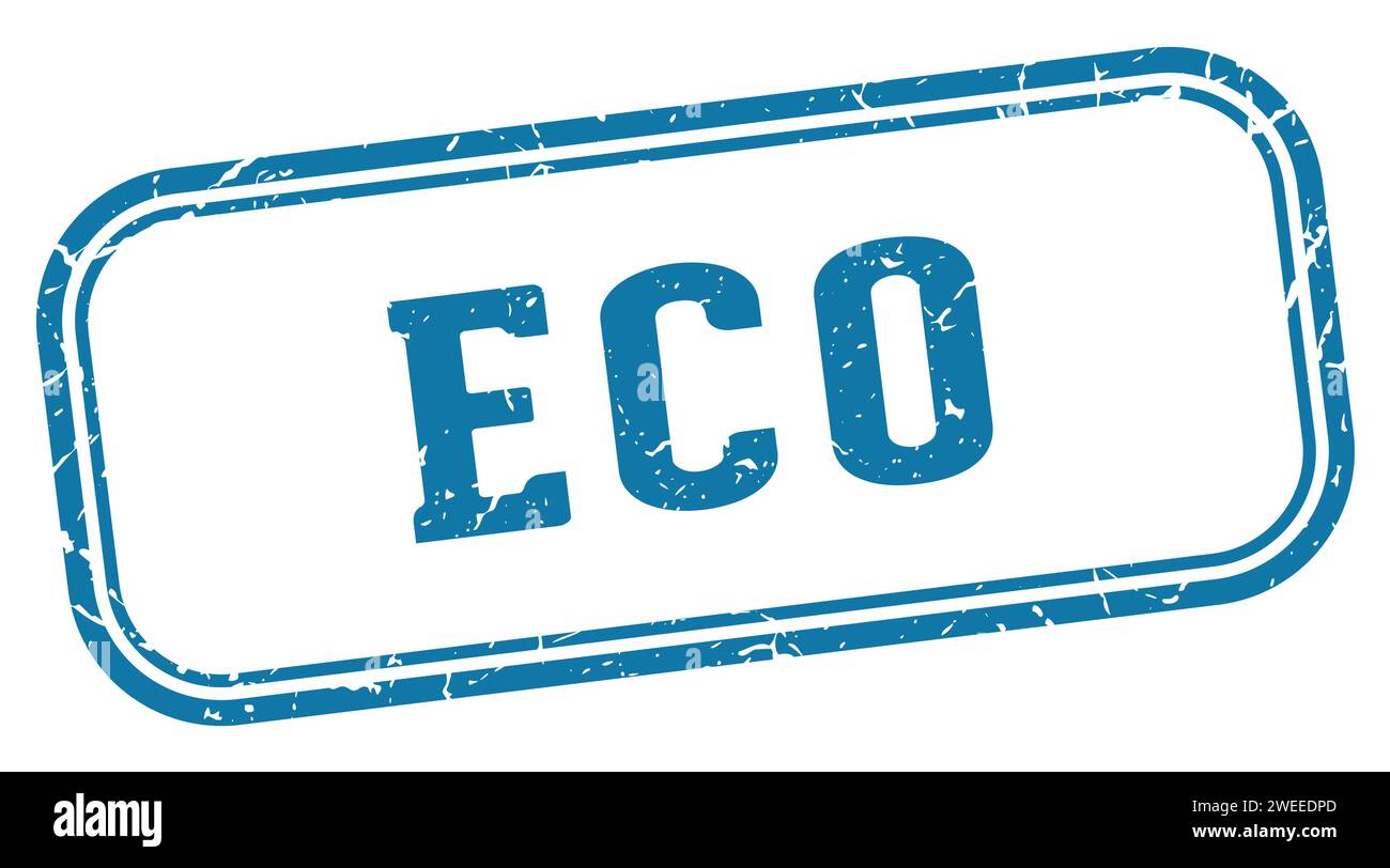 eco stamp. eco rectangular stamp isolated on white background Stock ...