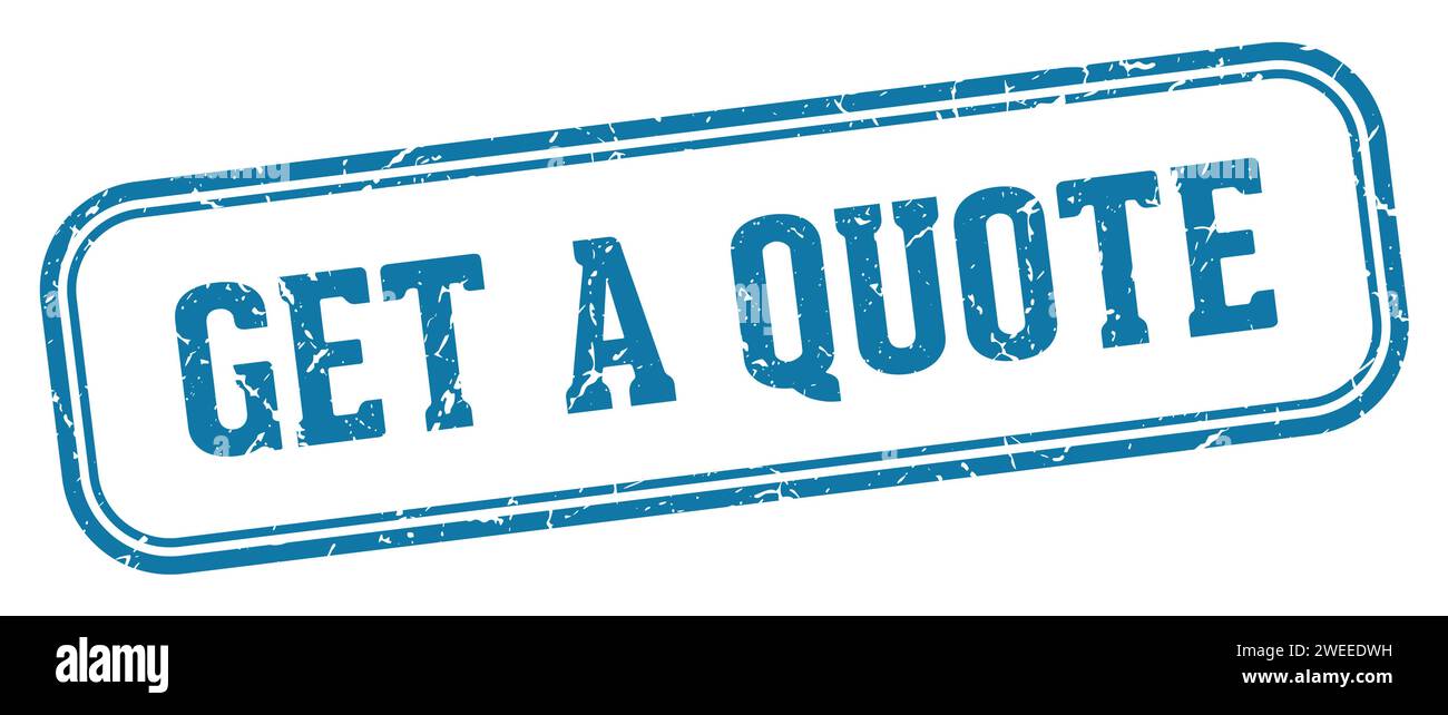get a quote stamp. get a quote rectangular stamp isolated on white ...
