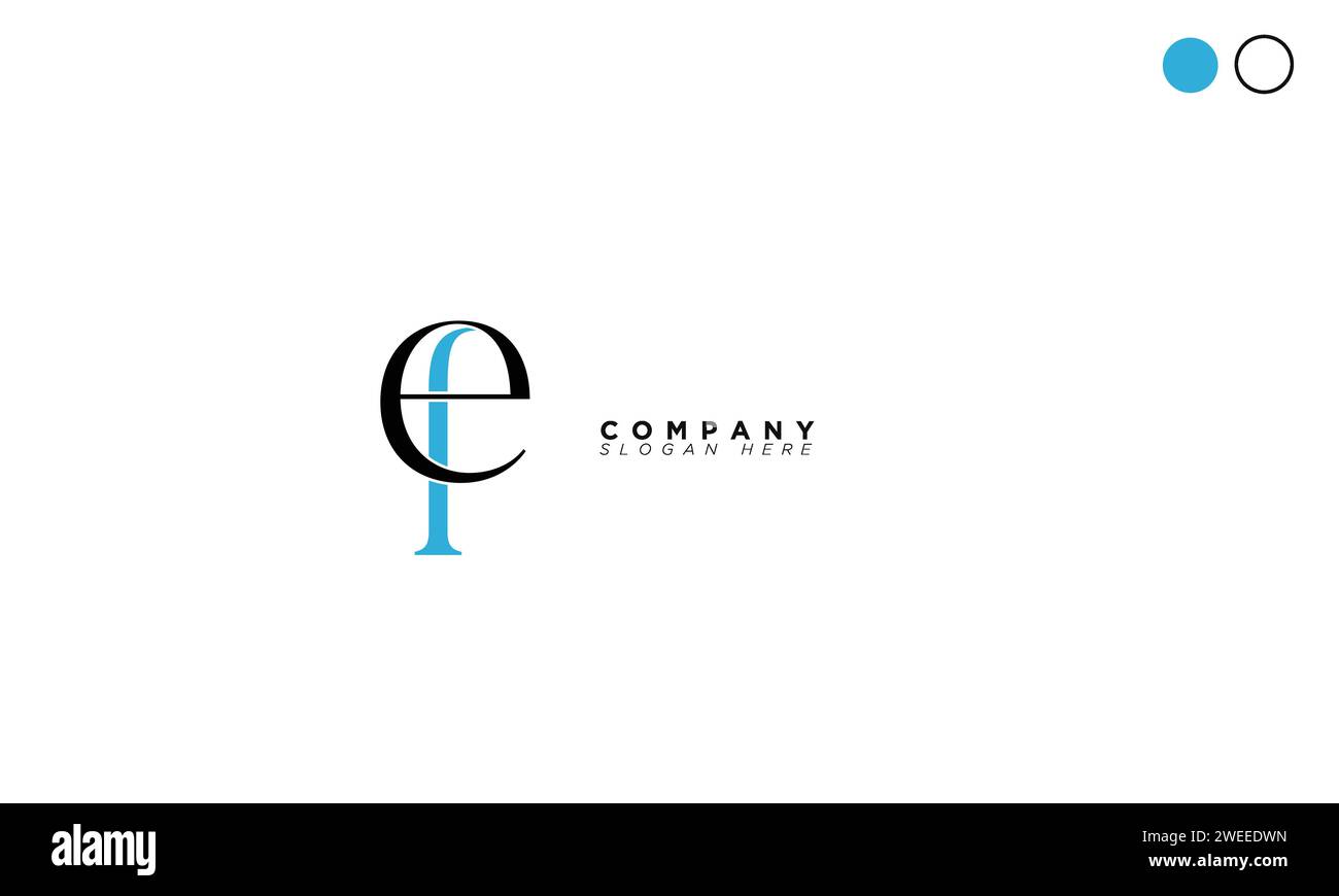 EF Alphabet letters Initials Monogram logo Stock Vector Image & Art - Alamy