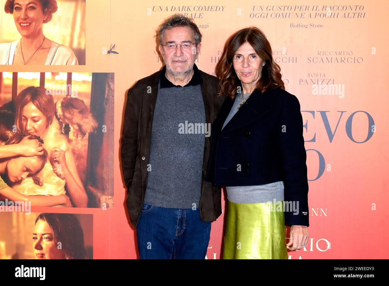 Pietro Valsecchi mit Ehefrau Camilla Nesbitt bei der Premiere des ...