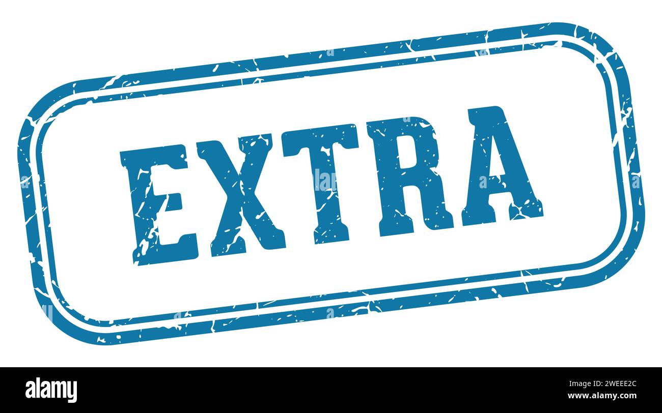 extra stamp. extra rectangular stamp isolated on white background Stock Vector Image & Art - Alamy