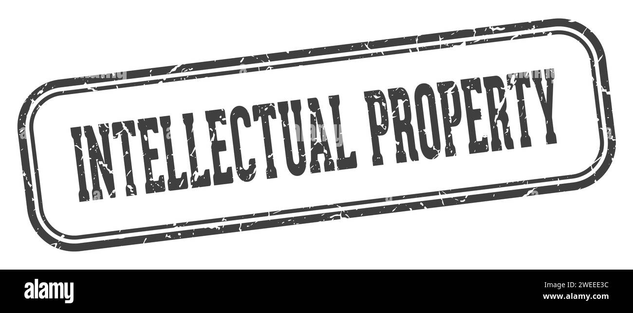 intellectual property stamp. intellectual property rectangular stamp ...