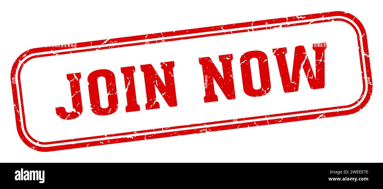 join now stamp. join now rectangular stamp isolated on white background ...