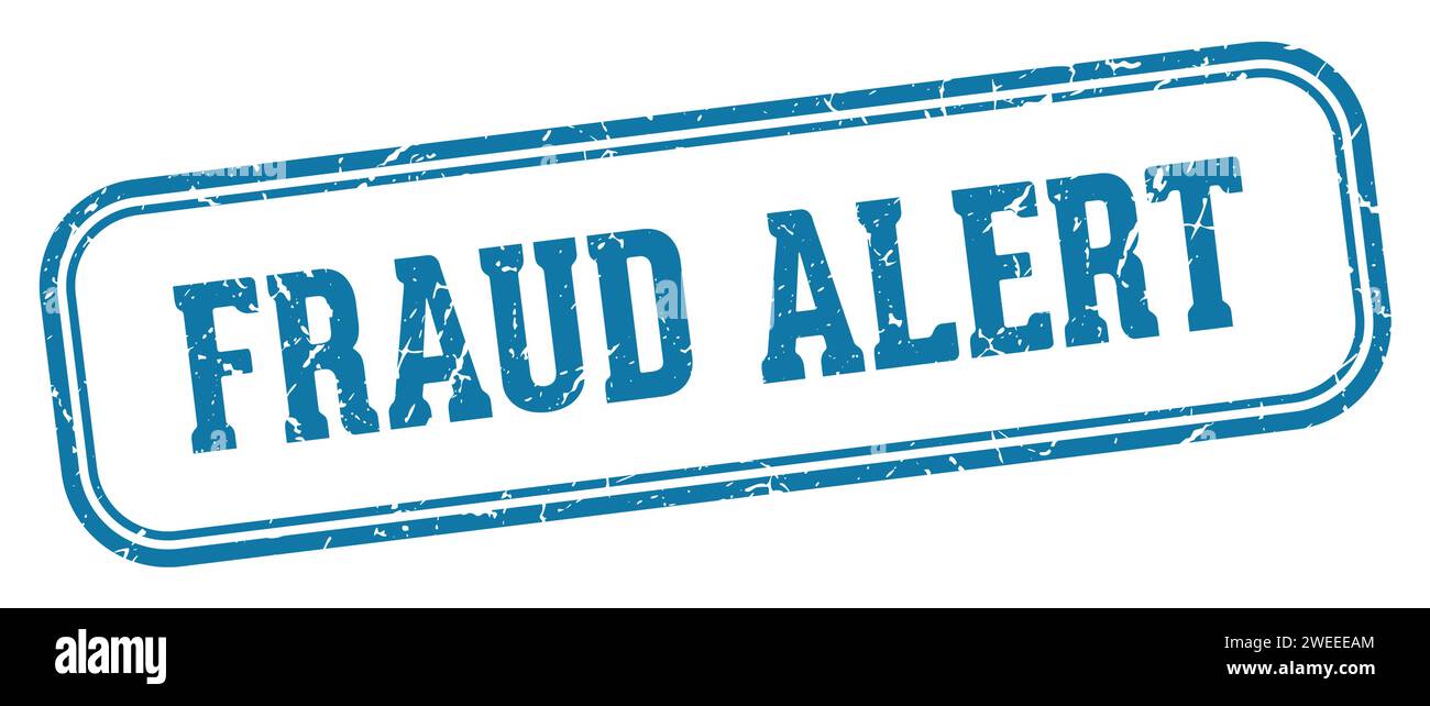 fraud alert stamp. fraud alert rectangular stamp isolated on white ...