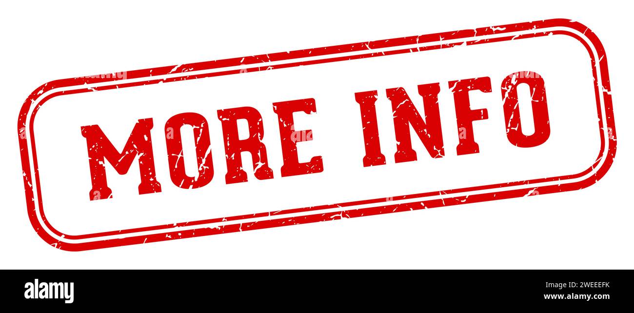 more info stamp. more info rectangular stamp isolated on white ...