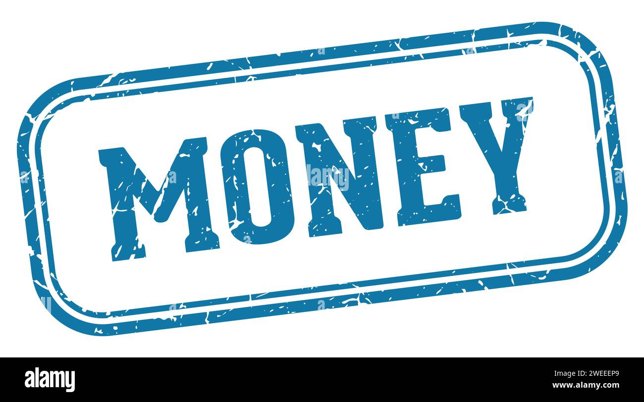 money stamp. money rectangular stamp isolated on white background Stock ...