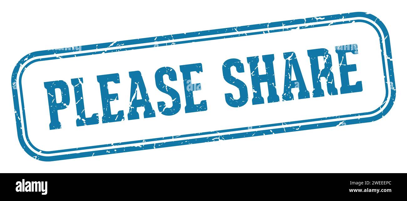 please share stamp. please share rectangular stamp isolated on white ...