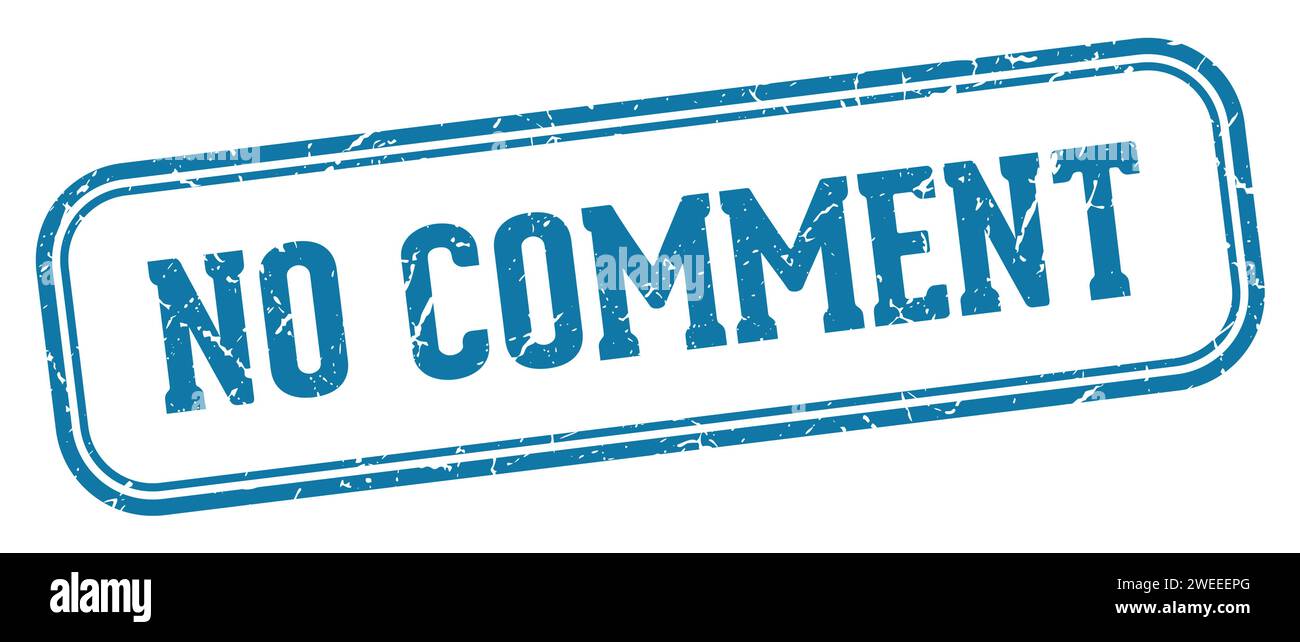 no comment stamp. no comment rectangular stamp isolated on white ...