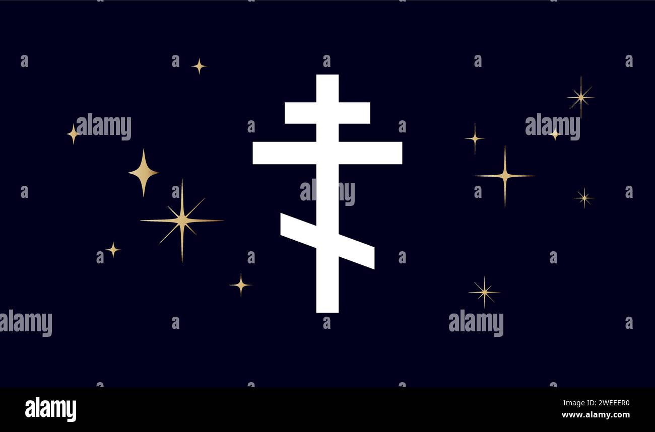 Christian religious cross. Symbol religion cross on dark background ...