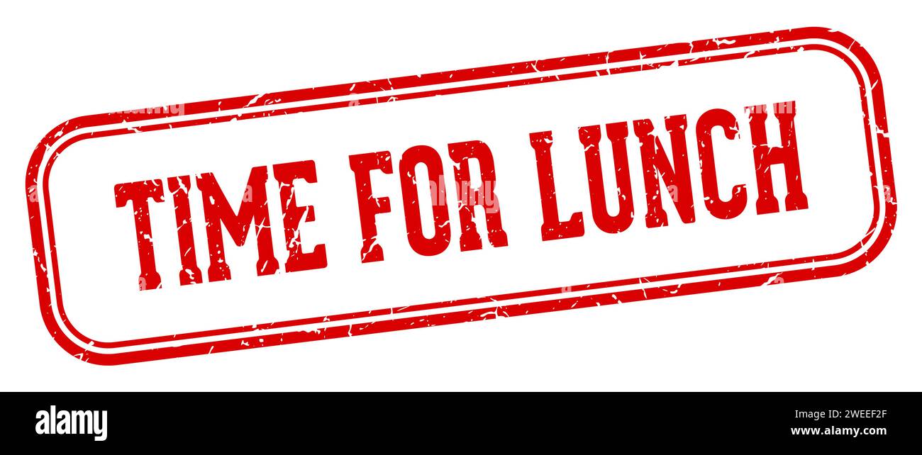 time for lunch stamp. time for lunch rectangular stamp isolated on ...