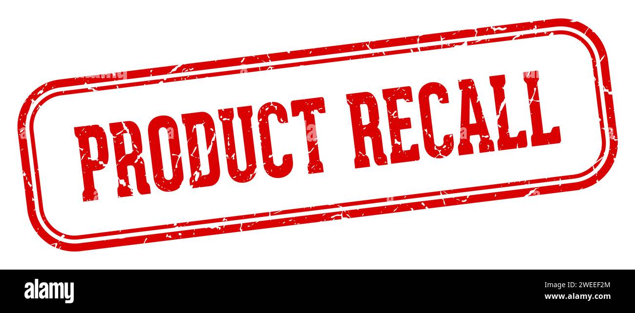 product recall stamp. product recall rectangular stamp isolated on white background Stock Vector ...