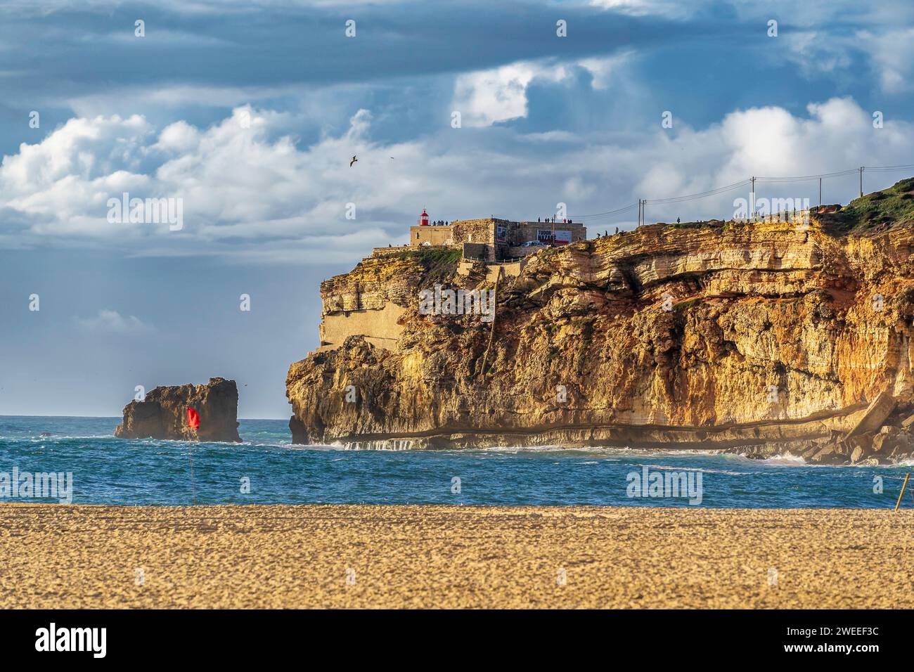 Nazare lighthouse hi-res stock photography and images - Alamy