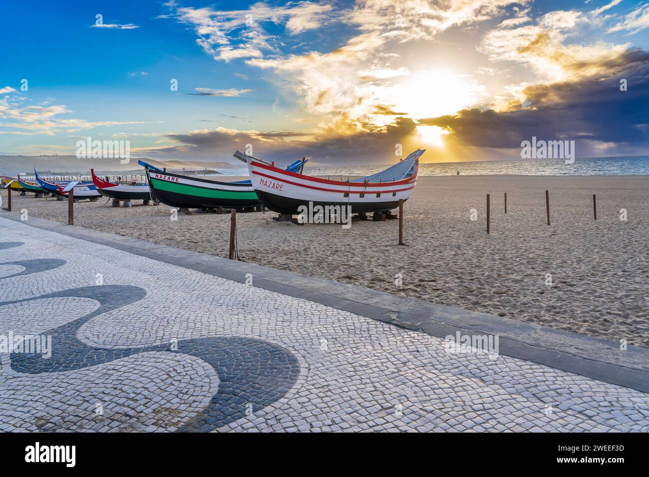 Portugal atlantic ocean sunset in hi-res stock photography and images ...