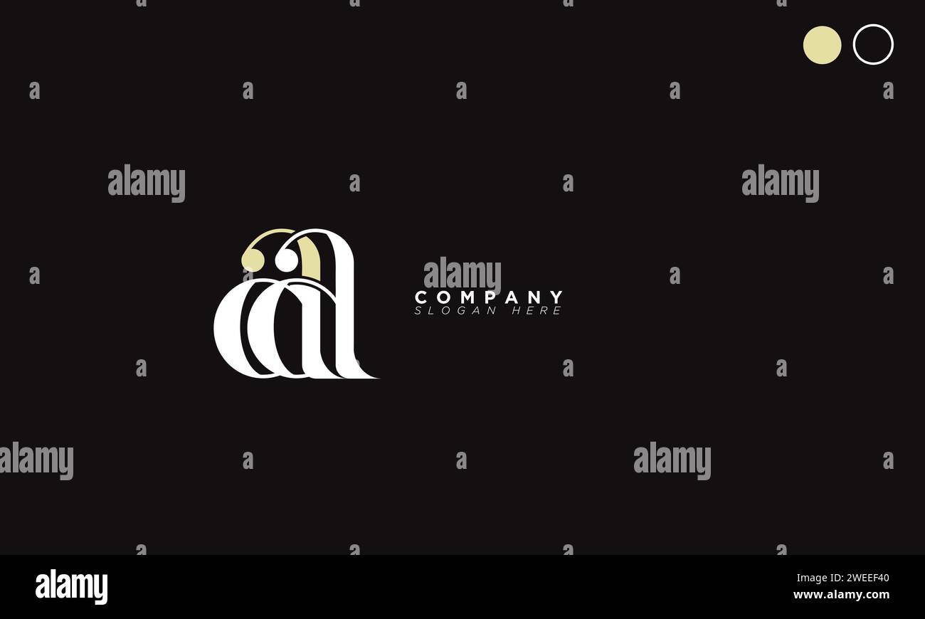 Aa initials logo hi-res stock photography and images - Alamy