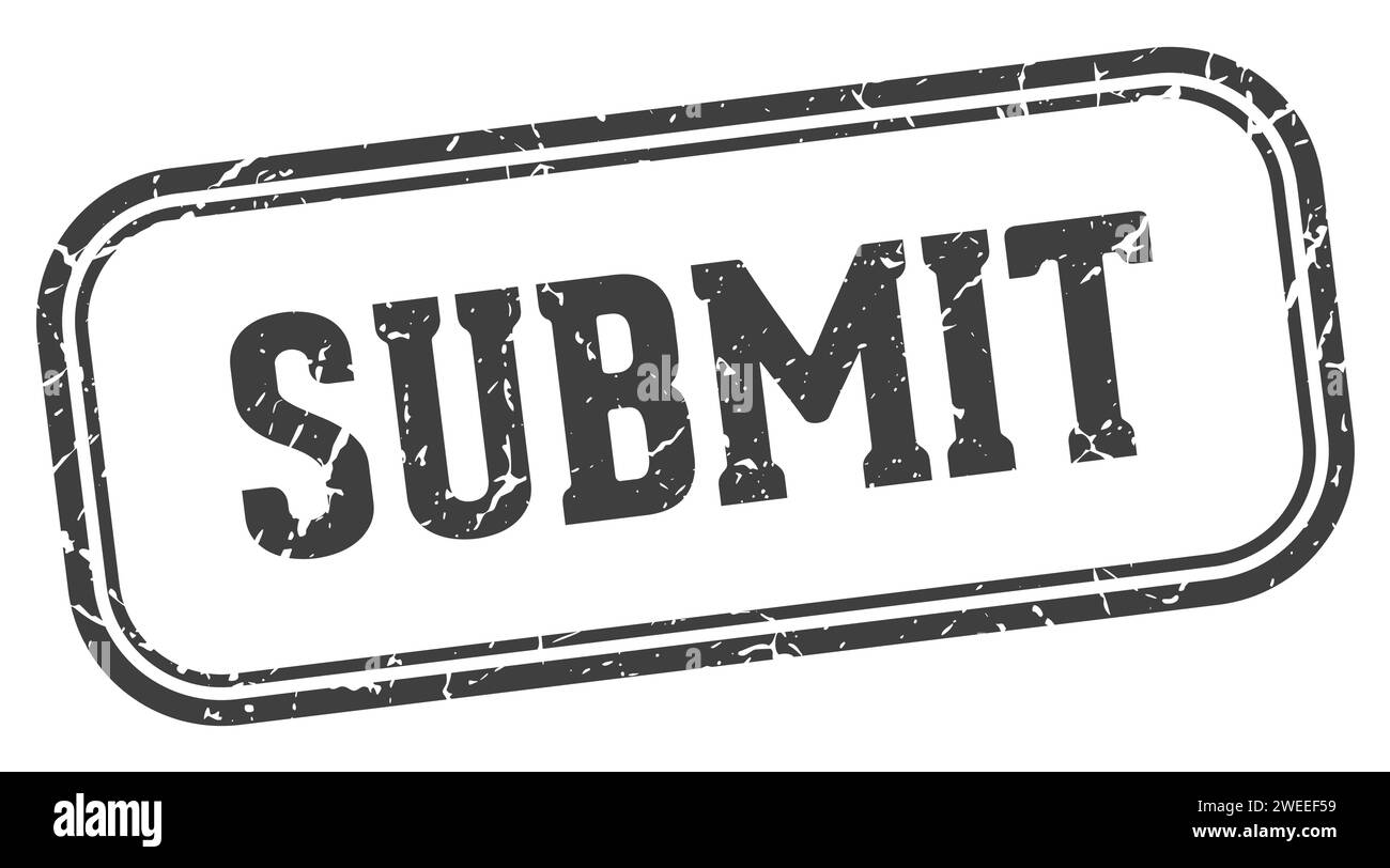 submit stamp. submit rectangular stamp isolated on white background ...