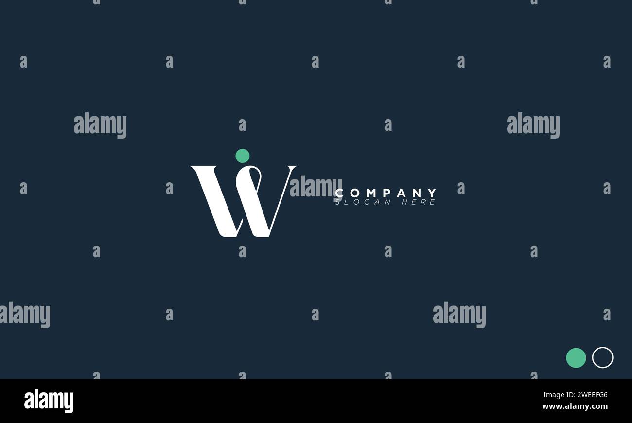 Wi initials logo hi-res stock photography and images - Alamy