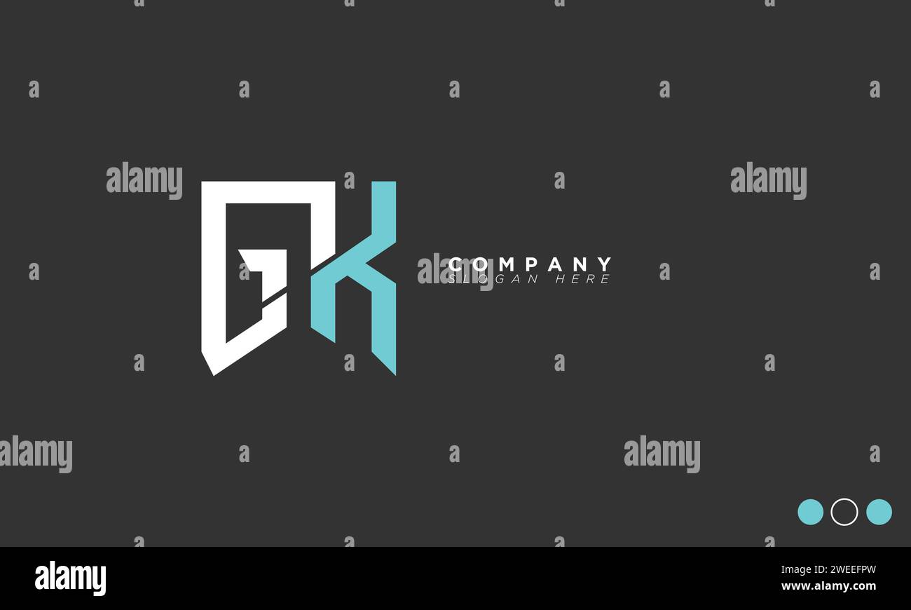 GK Alphabet letters Initials Monogram logo Stock Vector Image & Art - Alamy