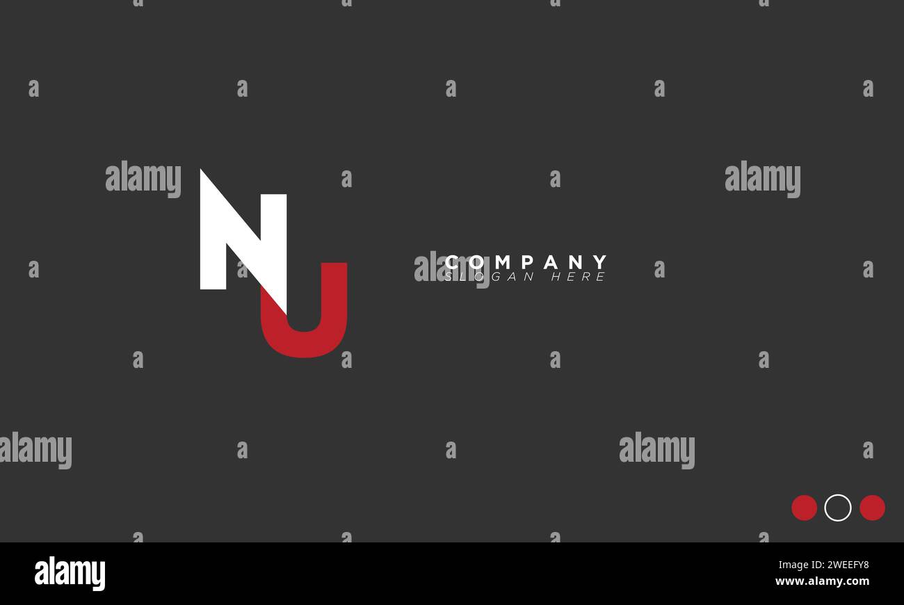 NU Alphabet letters Initials Monogram logo Stock Vector Image & Art - Alamy