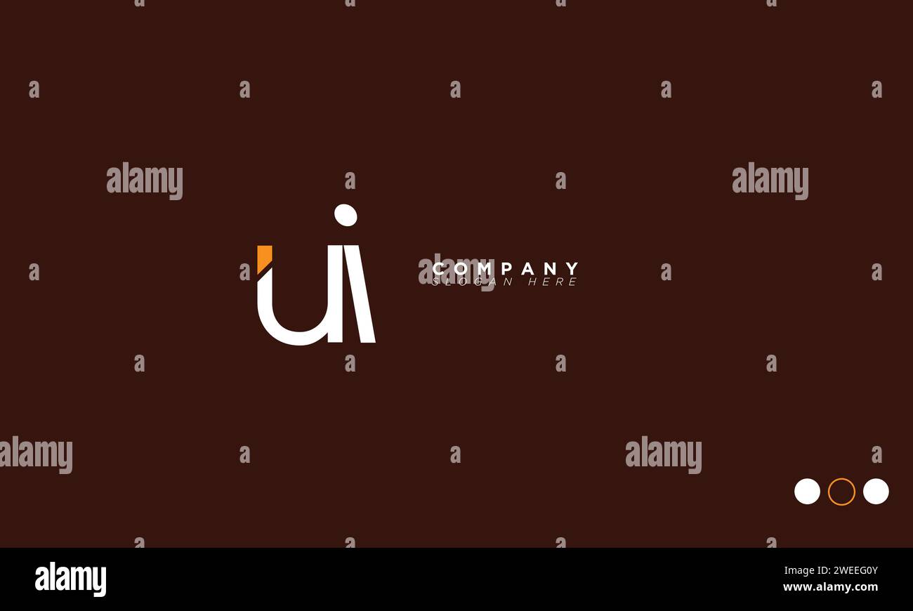 UI Alphabet letters Initials Monogram logo Stock Vector Image & Art - Alamy