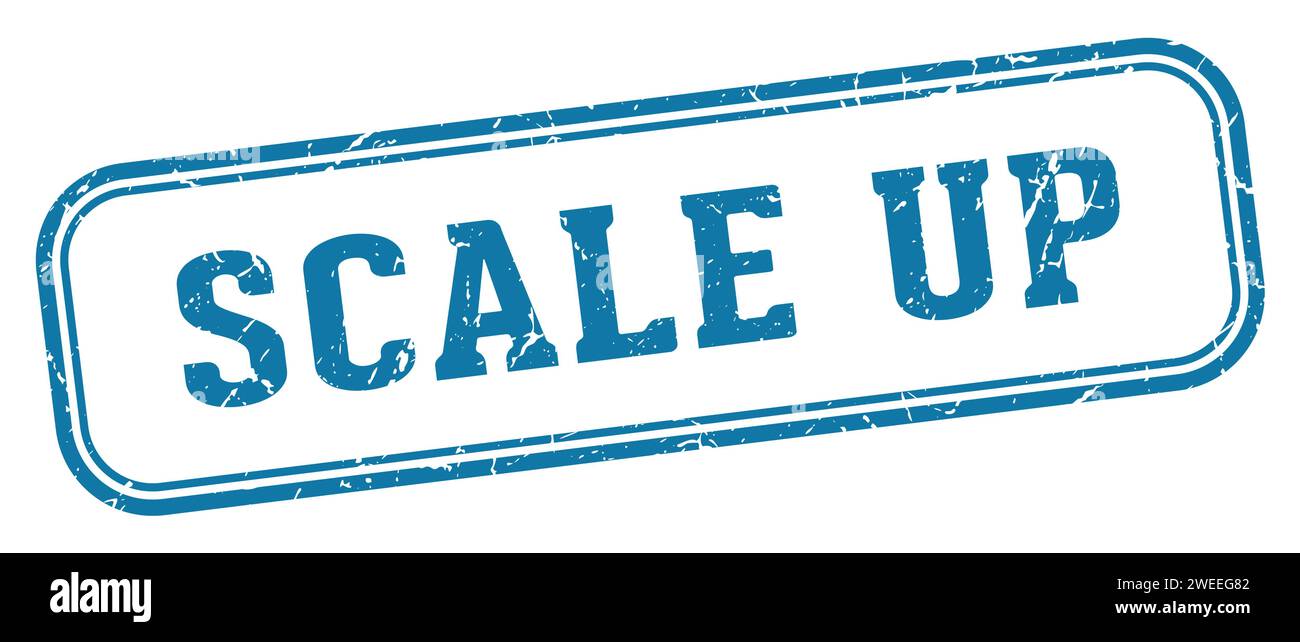 scale up stamp. scale up rectangular stamp isolated on white background ...