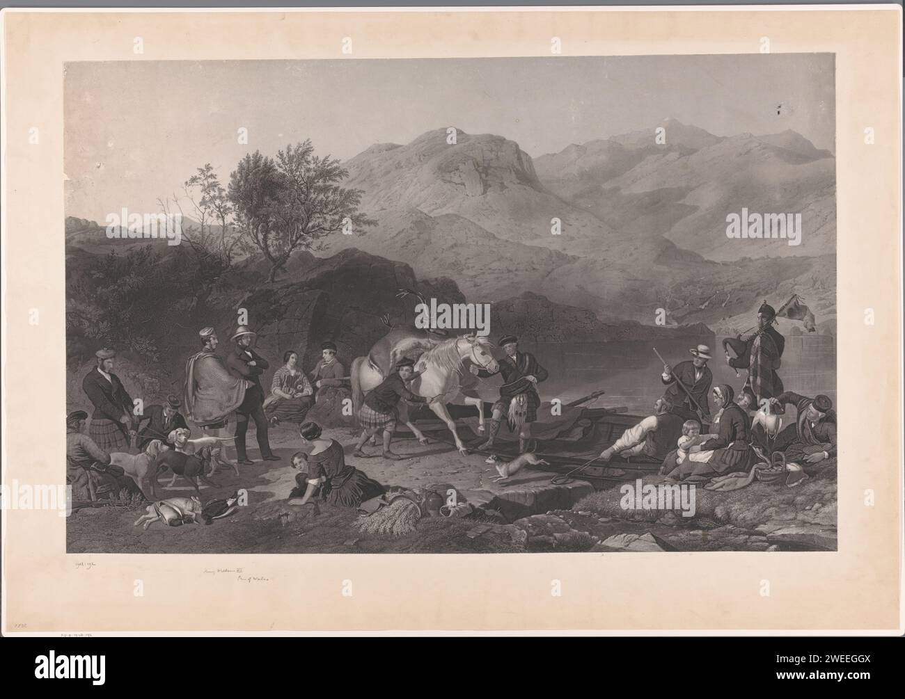 King William III and the Prince of Wales in the Scottish Highlands ...