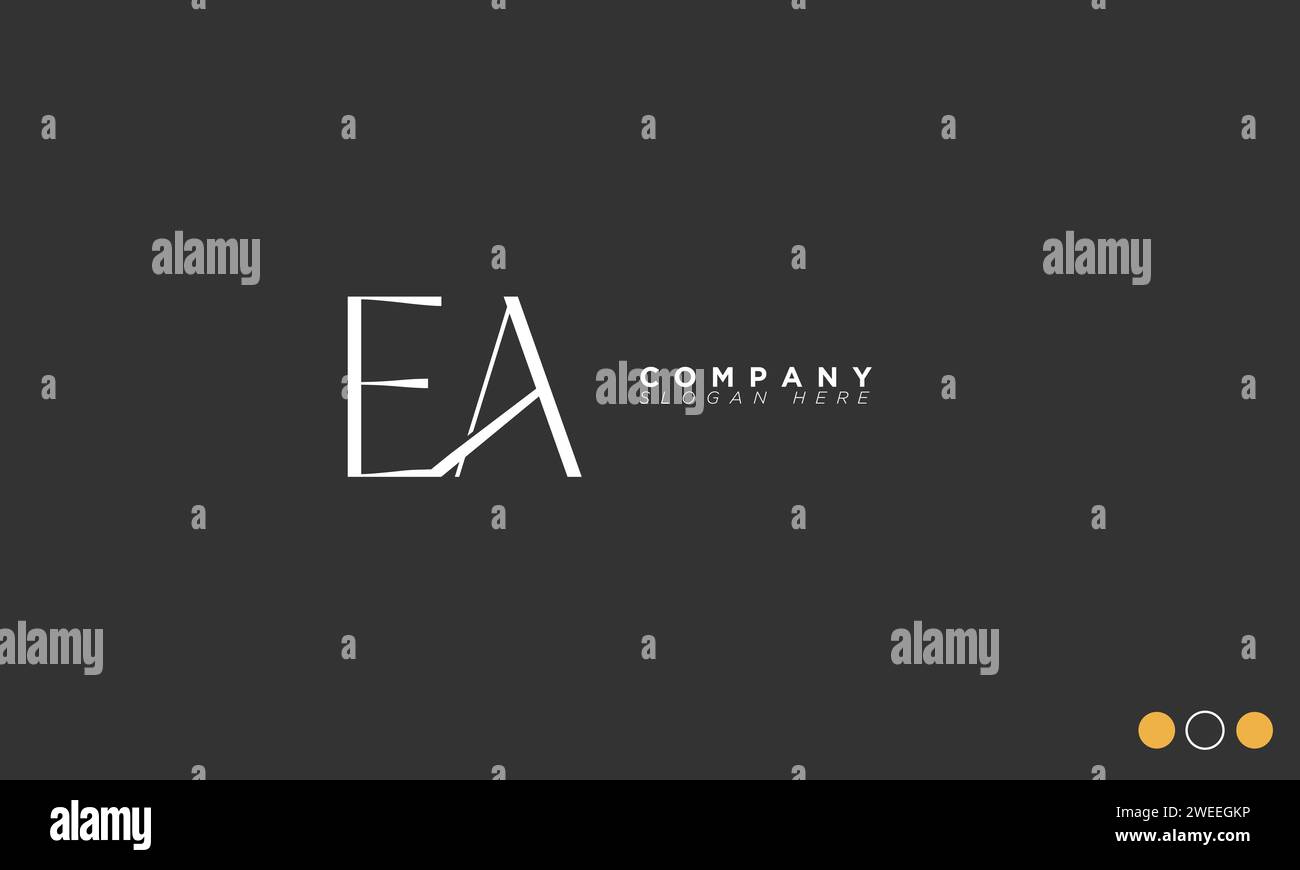 EA Alphabet letters Initials Monogram logo Stock Vector Image & Art - Alamy