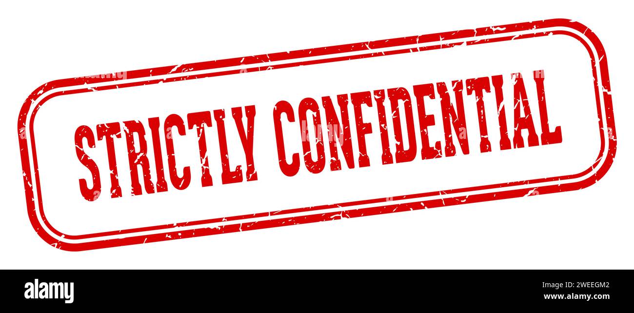 strictly confidential stamp. strictly confidential rectangular stamp ...