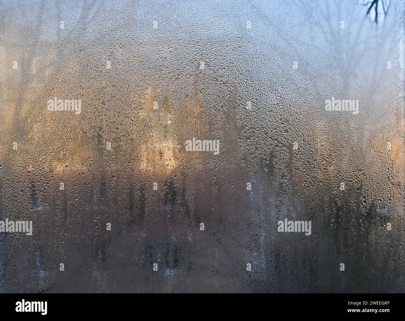 humidity and condensation on the window glass Stock Photo - Alamy