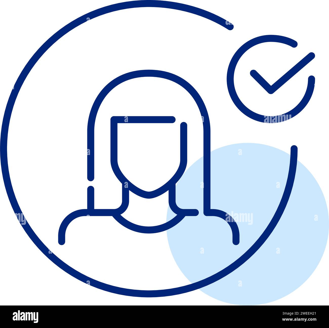 Right candidate for a job vacancy. Woman user profile picture and check ...