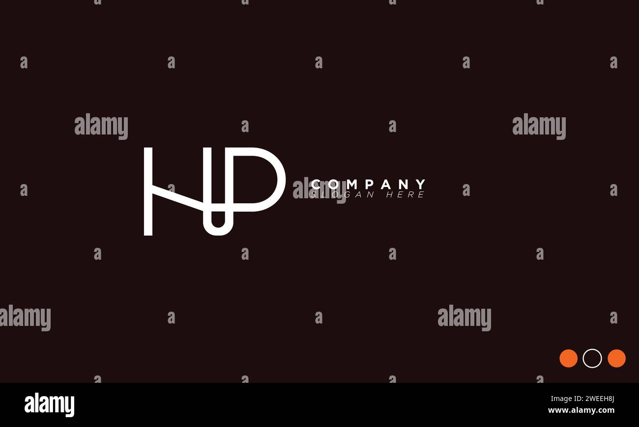 Letter hp vector vectors hi-res stock photography and images - Alamy