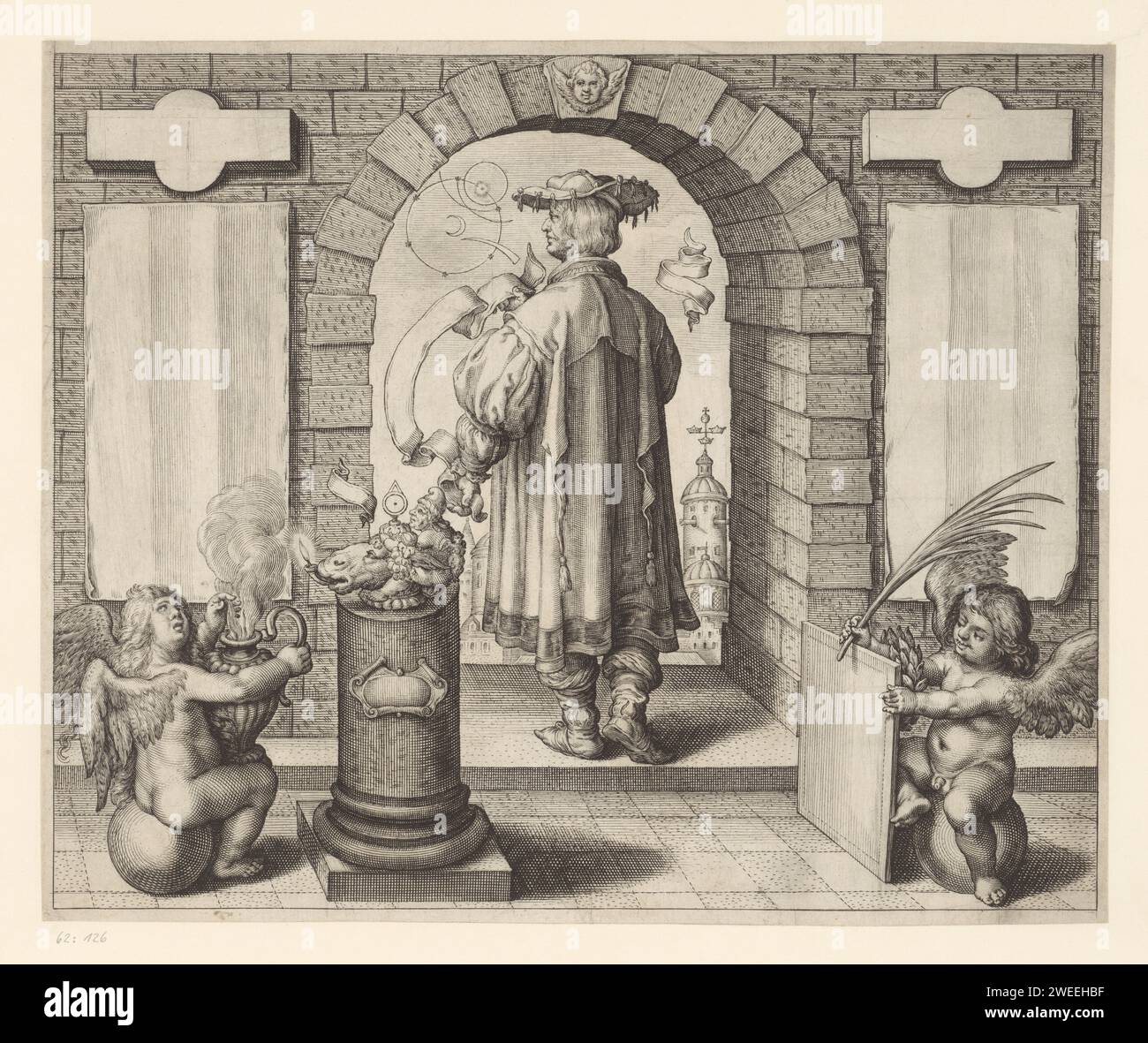 Allegorical depiction of a solar eclipse in Stockholm in 1535, Jacob ...