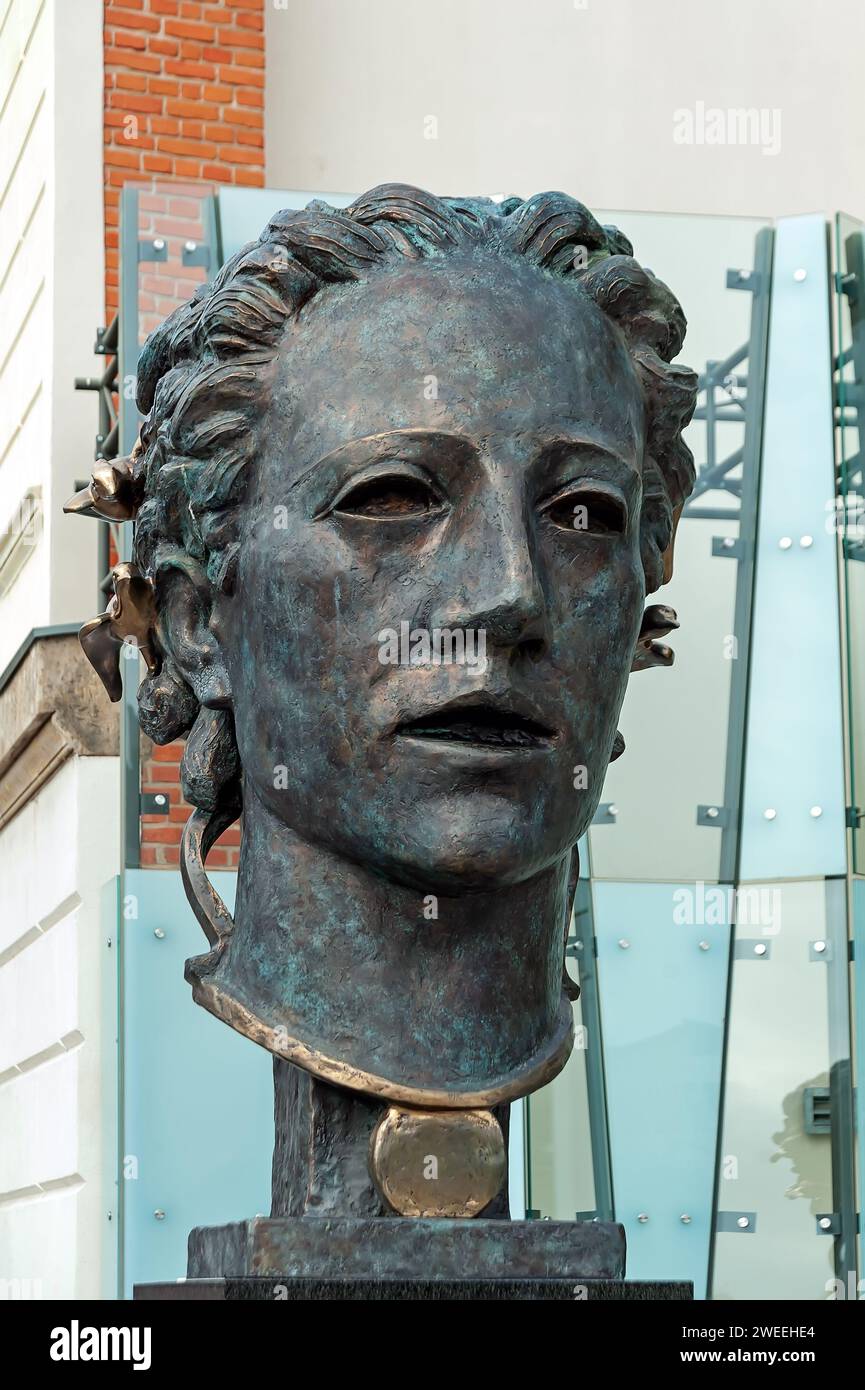 Orpheus head in the yard of The Henryk Tomaszewski Museum of Theater in ...