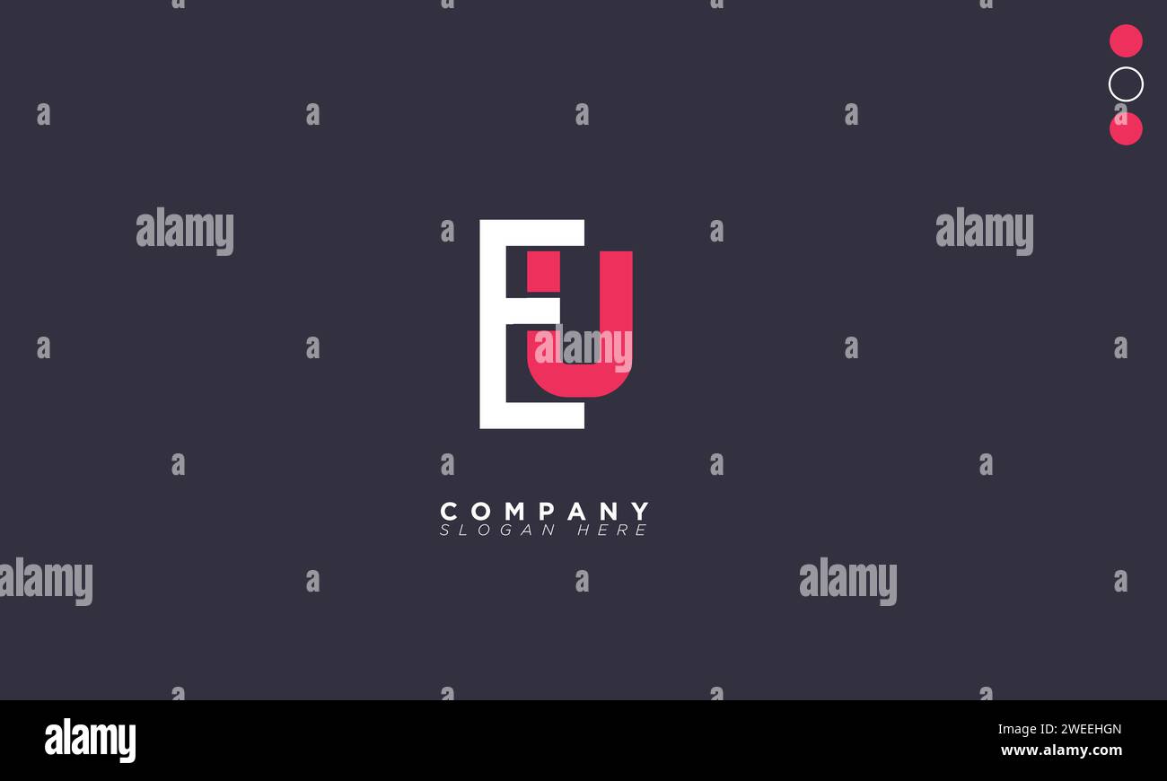 EU Alphabet letters Initials Monogram logo Stock Vector Image & Art - Alamy