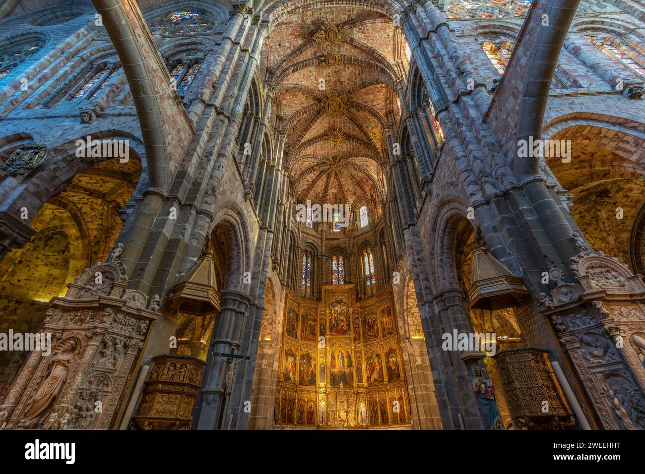 Interior of Saint Mary Cathedral , Toledo, Spain Stock Photo - Alamy