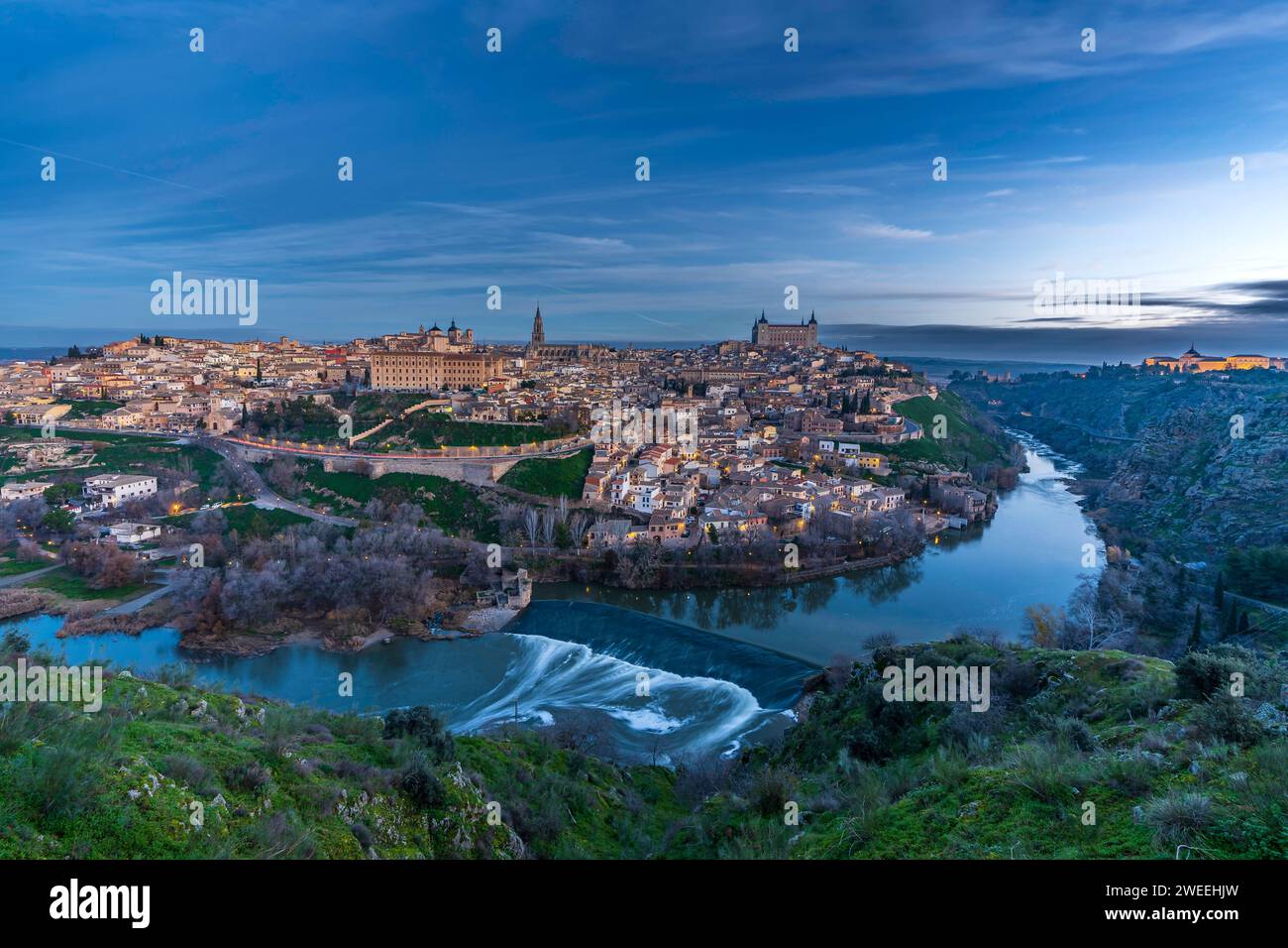 Sunrise view historic cityscape toledo hi-res stock photography and ...