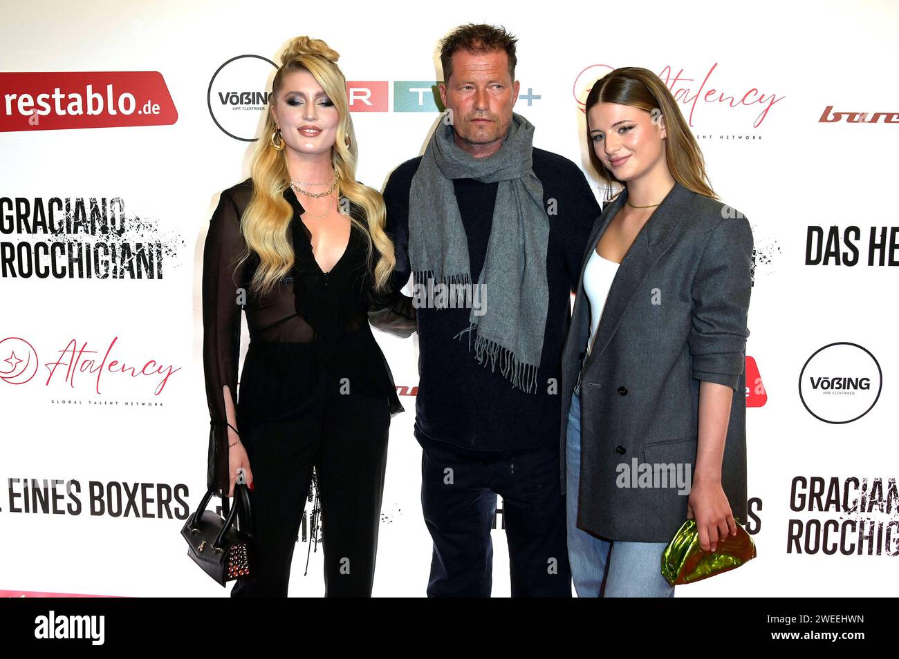 Luna Schweiger, Til Schweiger und Emma Schweiger bei der Premiere der ...