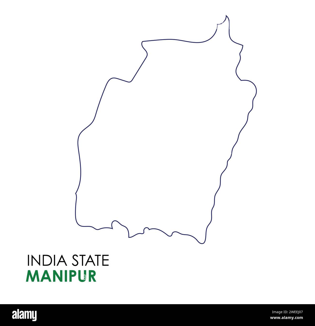 Manipur map of Indian state. Manipur map vector illustration. Manipur ...