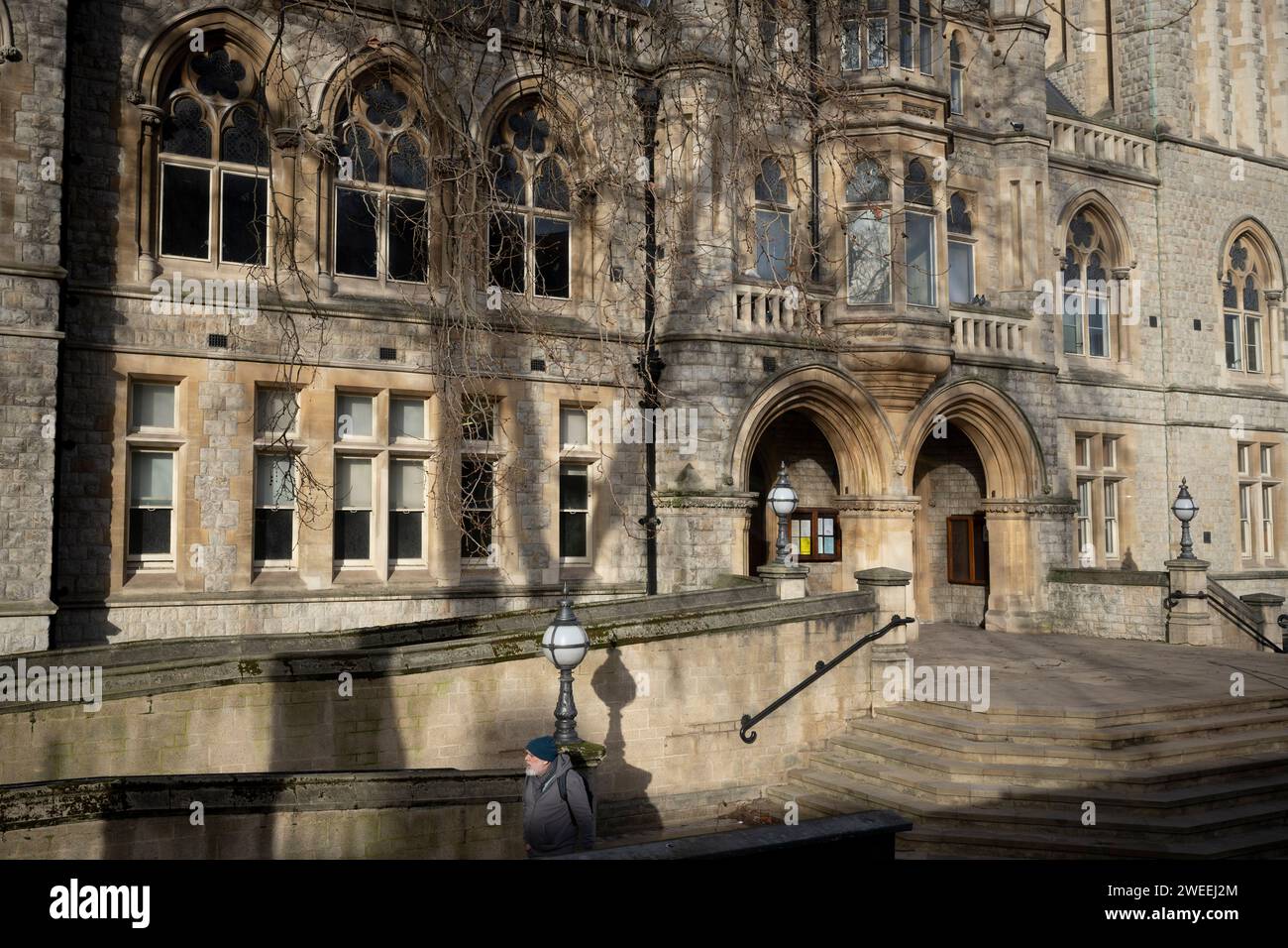 An exterior view of Ealing Town Hall on the Uxbridge Road, on 24th ...