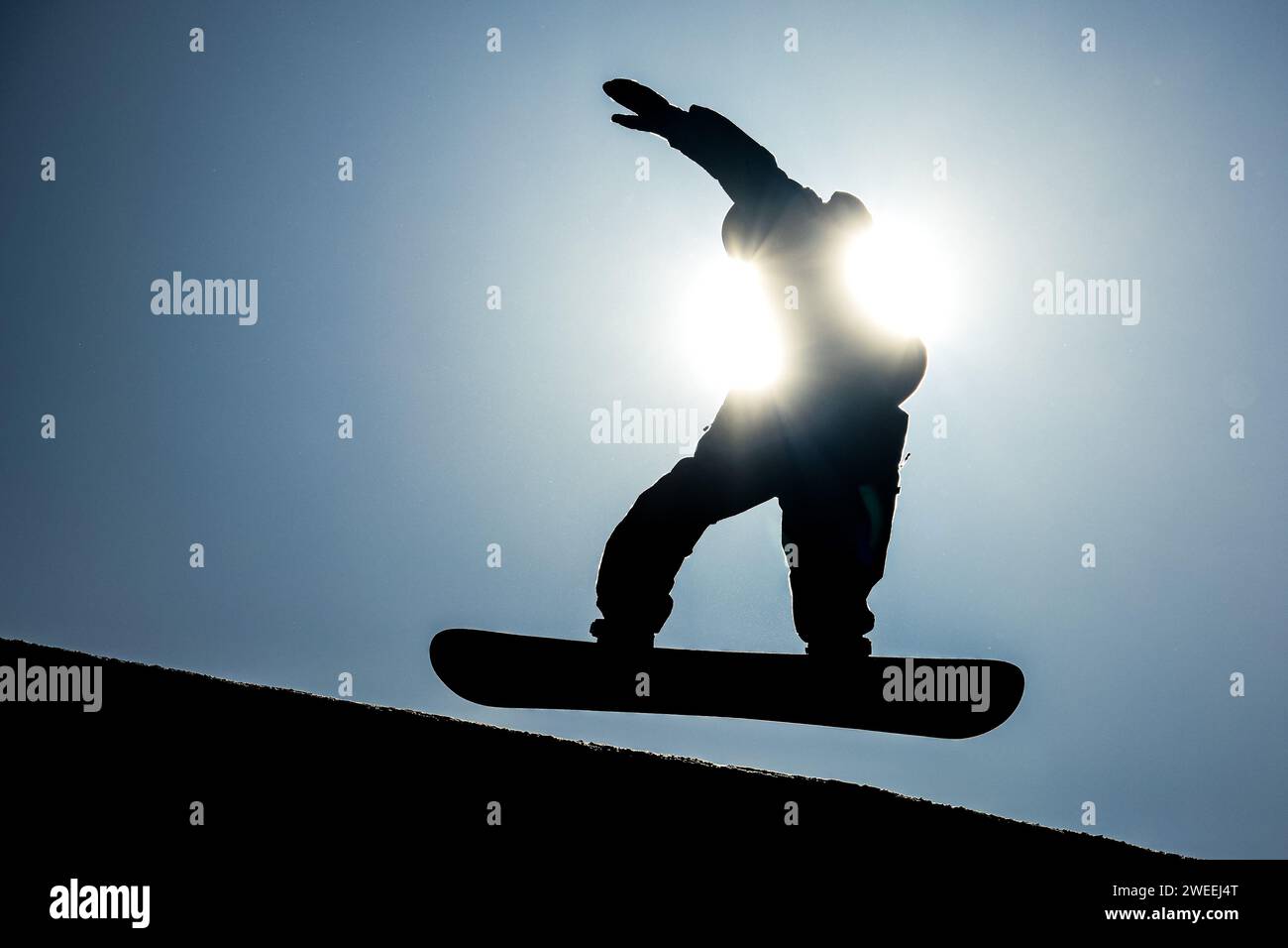 General view, JANUARY 25, 2024 - Snowboarding : Men's Slopestyle Final ...
