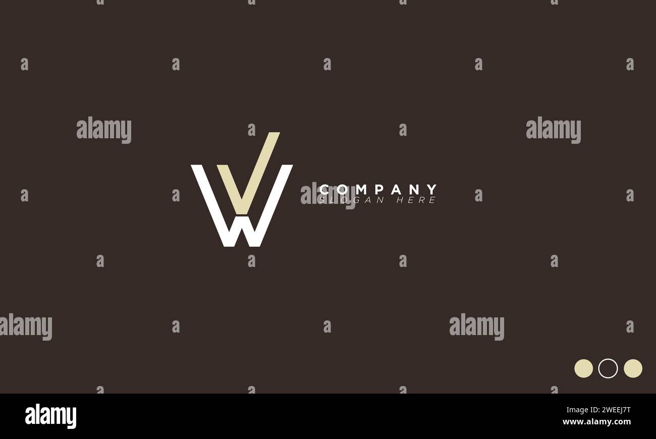 VW Alphabet letters Initials Monogram logo Stock Vector Image & Art - Alamy