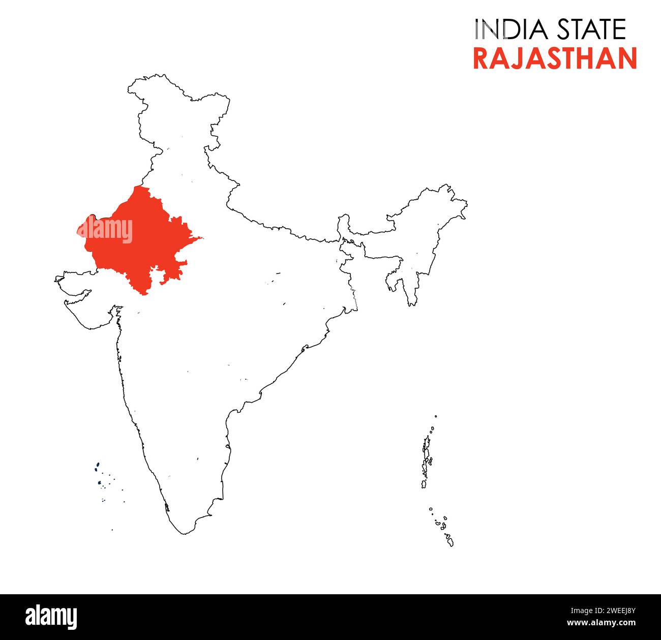Rajasthan map of Indian state. Rajasthan map vector illustration ... Rajasthan map of Indian state. Rajasthan map vector illustration ...