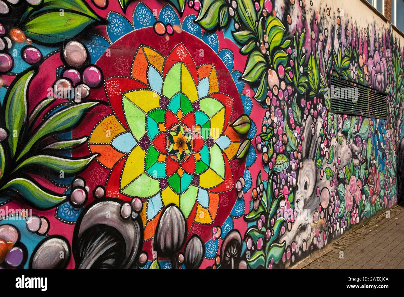 UK, England, Somerset, Weston-super-Mare, Town Centre, Street Art ...