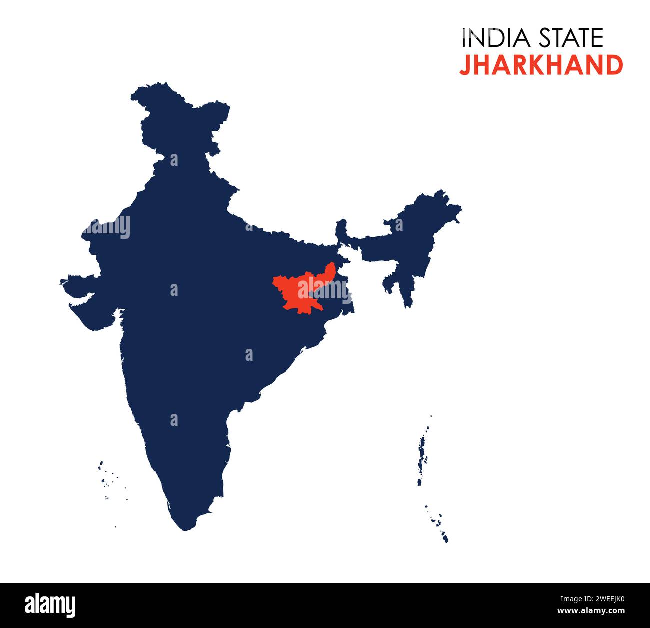 Jharkhand map of Indian state. Jharkhand map vector illustration ...