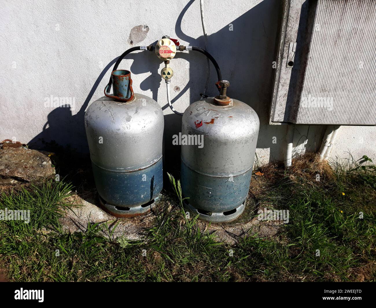 Propane gas bottle, France, Europe Stock Photo - Alamy